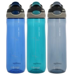 Contigo, Monaco/Scuba/Stormy Weather, 3-Pack AUTOSPOUT Water Bottles, 24oz