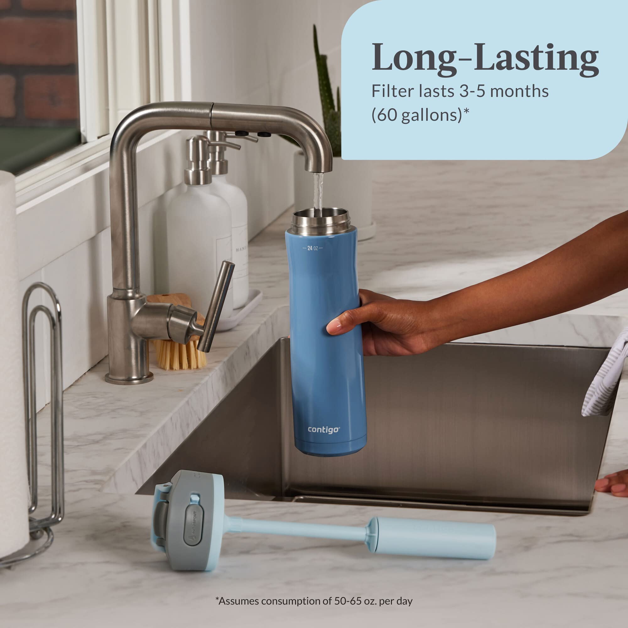 Contigo Wells Replacement Filter for Wells Filtered Water Bottles