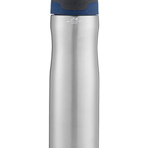 Contigo Steel Water Bottle, 24 oz, SS Monaco