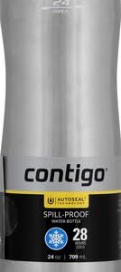 Contigo Steel Water Bottle, 24 oz, SS Monaco