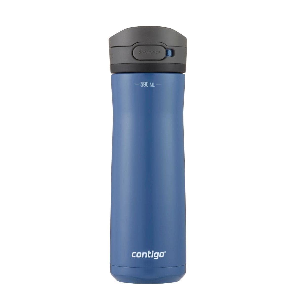 Contigo Jackson Chill drinks bottle, large BPA-free stainless steel water bottle, 100% leakproof, keeps drinks cool for up to 24 hours; insulated bottle for sports, cycling, jogging, hiking, 590 ml