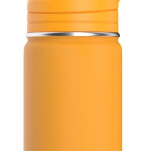 Hydrapeak Mini 14oz Kids Water Bottle with Straw Lid, Stainless Steel Double Wall Insulated Water Bottle for Kids | Leak-Proof and Spill-Proof Kids Water Bottle for School, 24 Hours Cold (Mango)