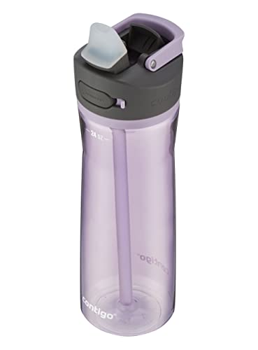 Contigo Ashland 2.0 Water Bottle, 24 oz - Leak-Proof Lid, Protective Spout Cover - Cupholder Friendly, Dishwasher Safe, BPA Free - Lavender