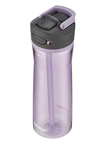 Contigo Ashland 2.0 Water Bottle, 24 oz - Leak-Proof Lid, Protective Spout Cover - Cupholder Friendly, Dishwasher Safe, BPA Free - Lavender