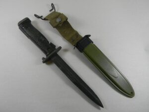 m5a1 garand bayonet with us gi m8a1 scabbard. northridge international inc.