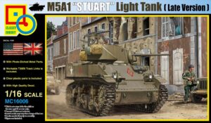 clh16006 1:16 classy hobby m5a1 stuart late [model building kit]