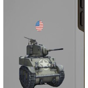 iPhone 12 Pro Max M5A1 Stuart, USA Light Tank WW2 Military Machinery Case