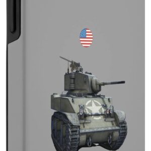 iPhone 12 Pro Max M5A1 Stuart, USA Light Tank WW2 Military Machinery Case