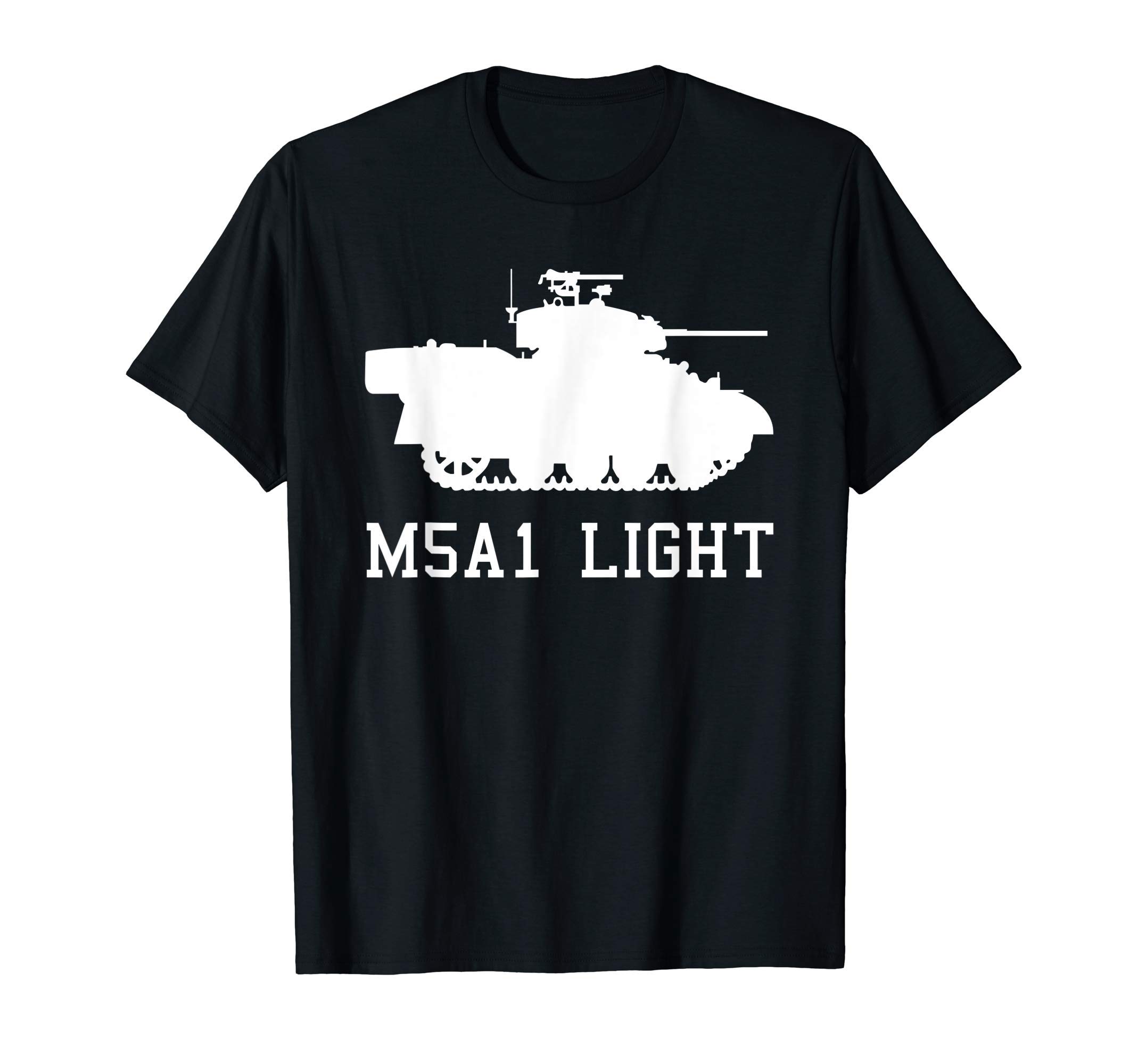 WWII US Tank M5A1 Light Silhouette T-Shirt