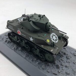 SY-Heat Alloy Tank Model, Military Tank Model M5A1 Light Tank 37Th Tank Battalion Memorial 1/43 Simulation Decoration Commemorative