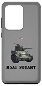 galaxy s20 ultra m5a1 stuart, usa light tank ww2 military machinery case