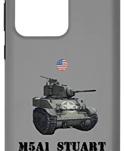 Galaxy S20 Ultra M5A1 Stuart, USA Light Tank WW2 Military Machinery Case