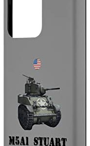 Galaxy S20 Ultra M5A1 Stuart, USA Light Tank WW2 Military Machinery Case