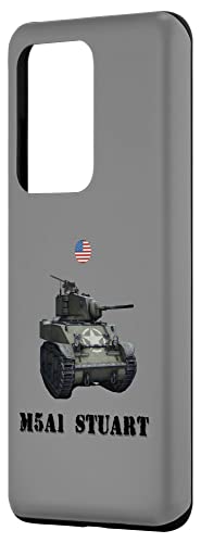 Galaxy S20 Ultra M5A1 Stuart, USA Light Tank WW2 Military Machinery Case