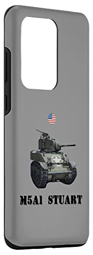 Galaxy S20 Ultra M5A1 Stuart, USA Light Tank WW2 Military Machinery Case