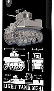 iPhone XR M5A1 Light Tank American WW2 Tanks Infographic Diagram Case