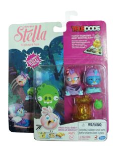 angry birds stella telepods sleepover figure 2-pack [stella & willow]