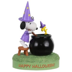 hallmark keepsake halloween ornament 2020, the peanuts gang toil and trouble witch snoopy, musical with light (2499qfo5251)