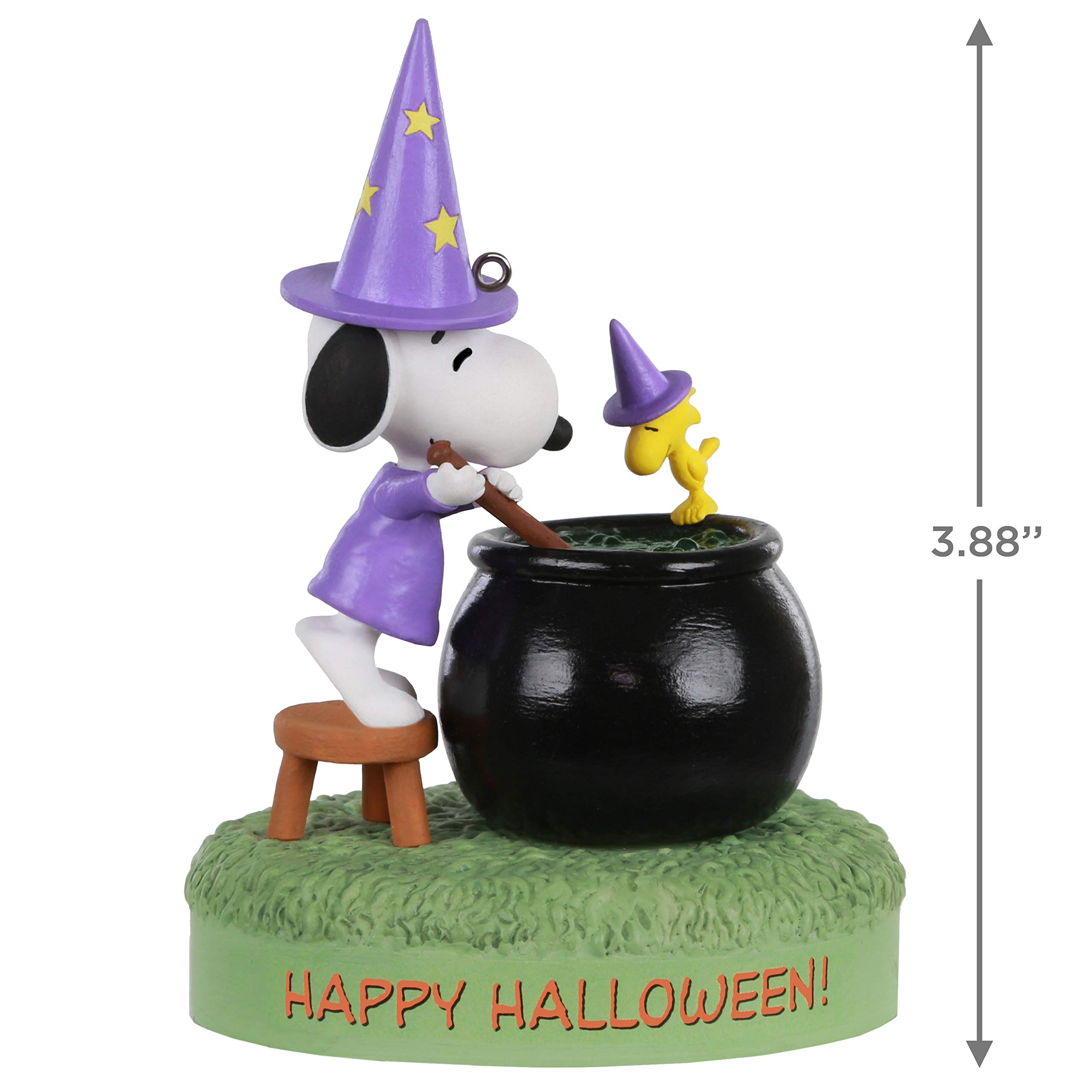 Hallmark Keepsake Halloween Ornament 2020, The Peanuts Gang Toil and Trouble Witch Snoopy, Musical With Light (2499QFO5251)