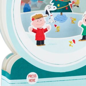 Hallmark Paper Wonder Peanuts Musical Pop Up Christmas Card (Snow Globe, Charlie Brown and Friends)