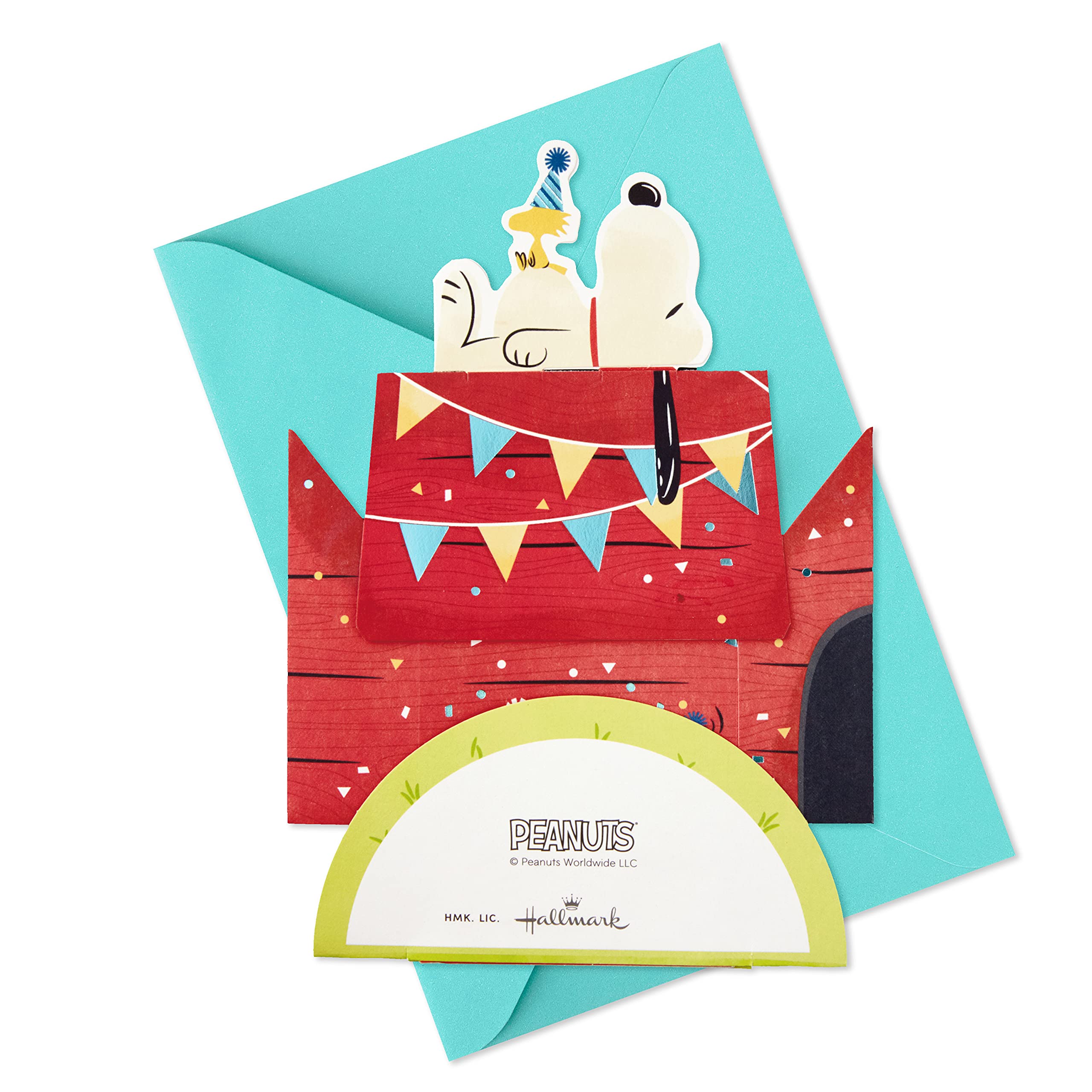 Hallmark Paper Wonder Peanuts Pop Up Birthday Card (Snoopy Dog House)