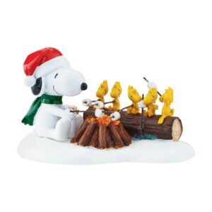 department 56 peanuts village campfire buddies accessory figurine