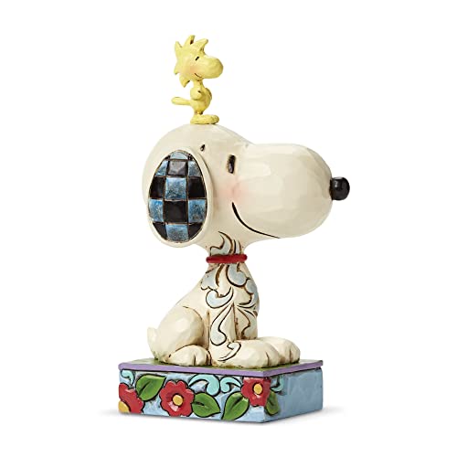 Enesco Peanuts by Jim Shore Snoopy and Woodstock My Best Friend Personality Pose Figurine- Resin Hand Painted Collectible Decorative Figurines Home Decor Sculpture Shelf Statue Collection Gift, 5 Inch