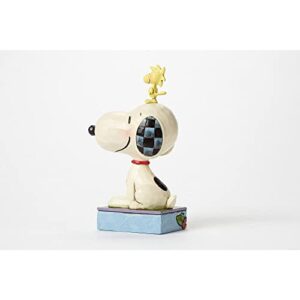 Enesco Peanuts by Jim Shore Snoopy and Woodstock My Best Friend Personality Pose Figurine- Resin Hand Painted Collectible Decorative Figurines Home Decor Sculpture Shelf Statue Collection Gift, 5 Inch