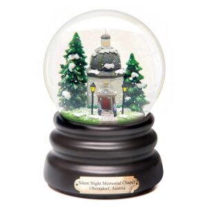 musical snowglobe - plays silent night