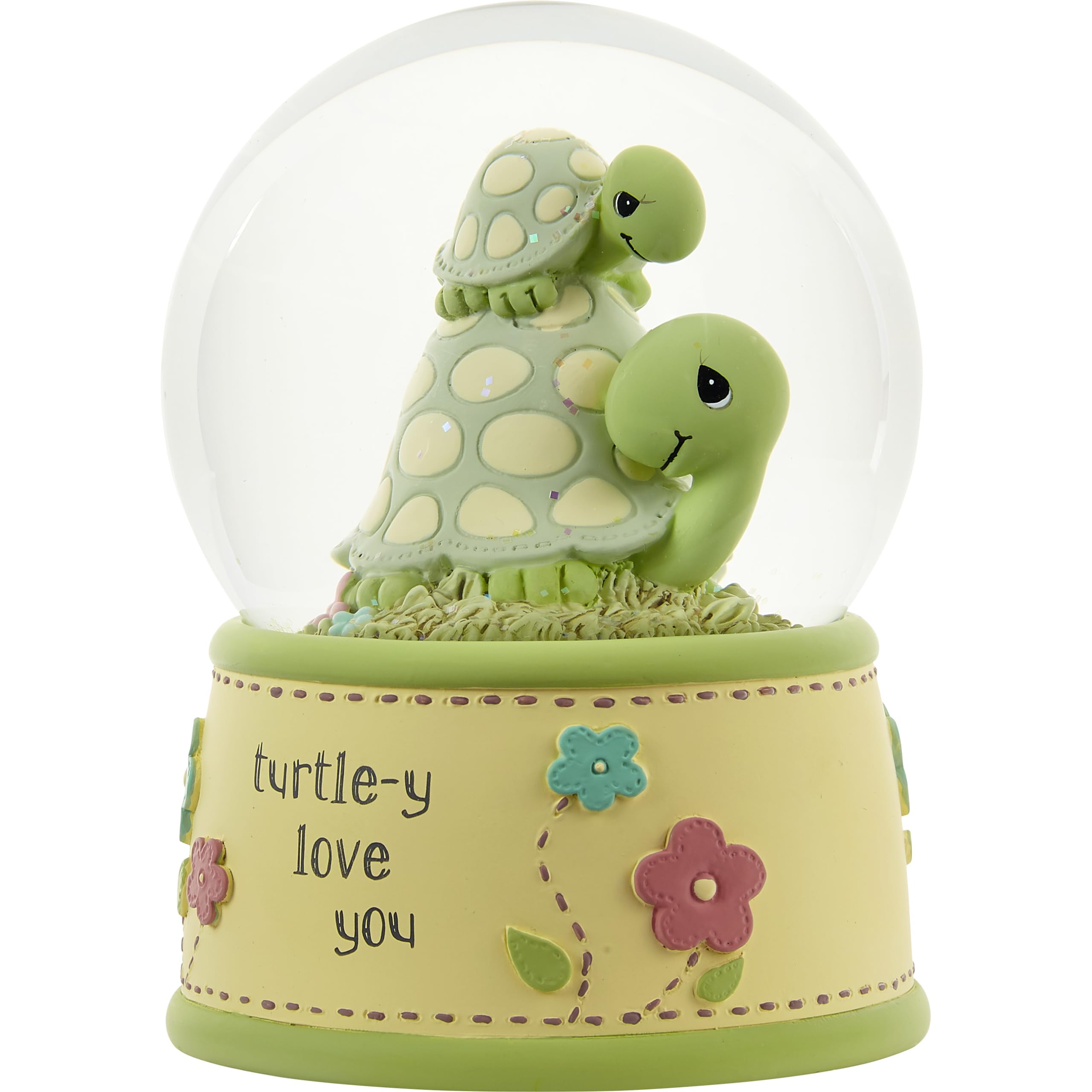 Precious MomentsTurtle Musical Snow Globe | Turtle-y Love You Resin/Glass Musical Snow Globe Nursery Decor | Hand-Painted