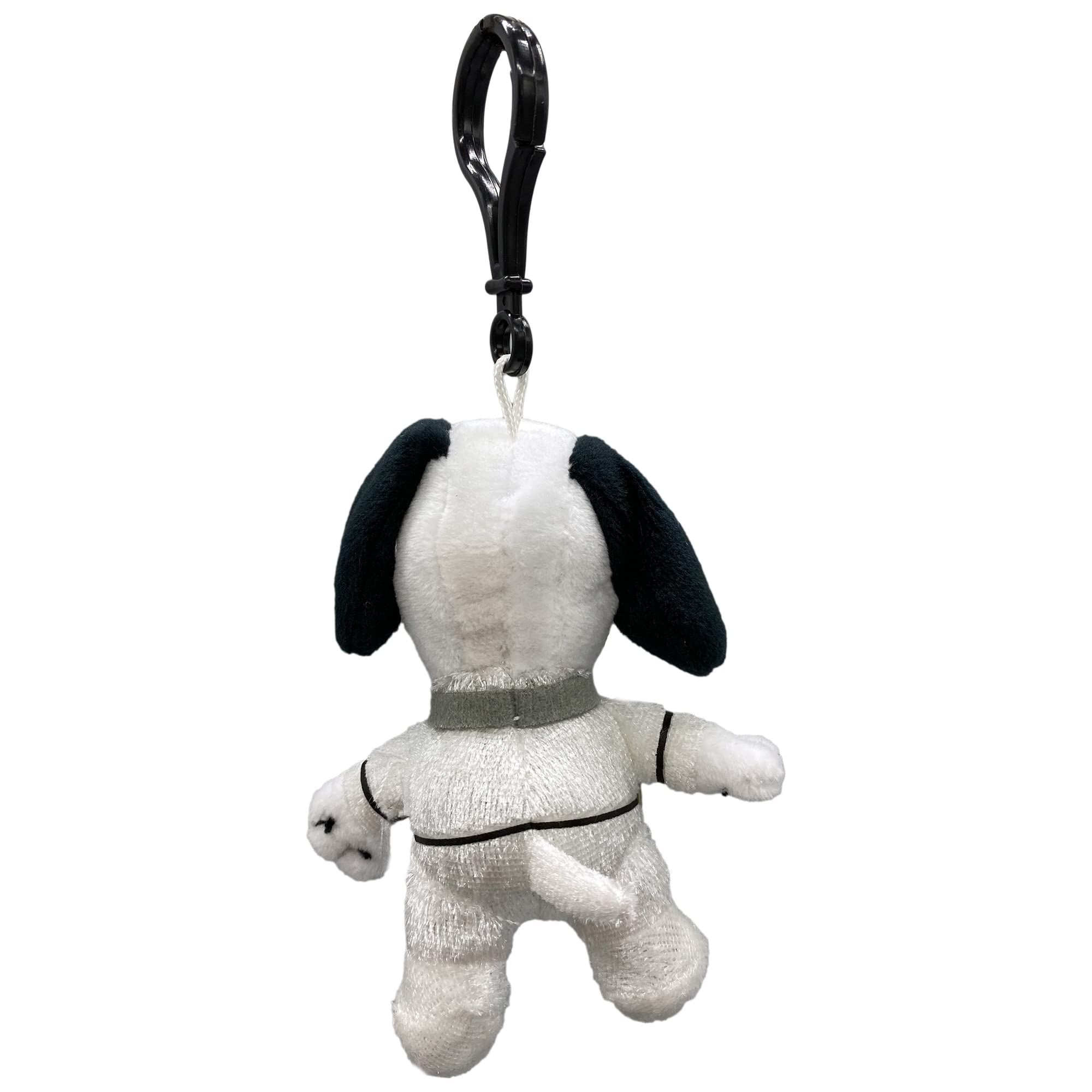 JINX Snoopy in Space Snoopy in White Astronaut Suit Clipsters Toy, 4-in Plush Hangers from Apple TV+ Series for Fans Ages 3+