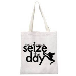 gjtim tv show inspired now is the time to seize the day musical theatre makeup cosmetic bag gift broadway musical gift (seize the day tote)