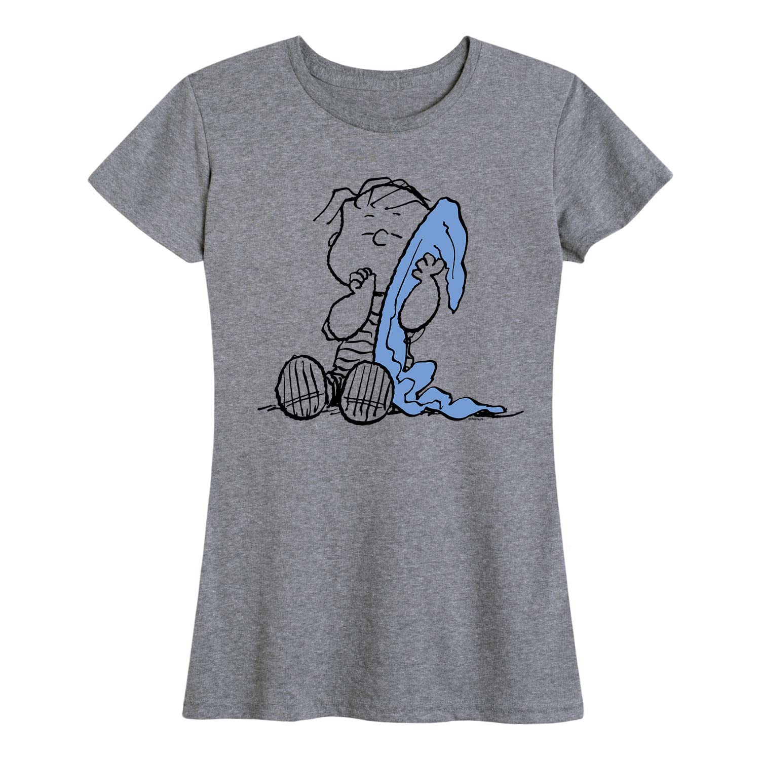 HYBRID APPAREL - Peanuts - Linus Blanket - Women's Short Sleeve Graphic T-Shirt - Size X-Large