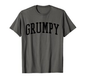 varsity grumpy t-shirt