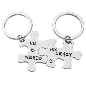 xiahuyu gay couple gifts for men his crazy his weirdo keychain set gay pride gift gay boyfriend gift lgbt gift christmas birthday gifts anniversary valentines day gifts for gay couple