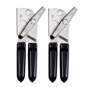 EZ-DUZ-IT Deluxe Can Opener with Black Grips (Set of 2)