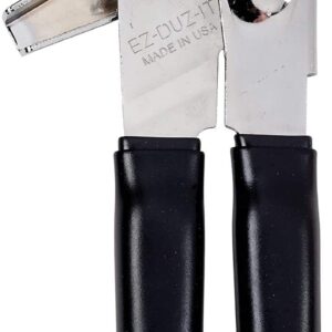 EZ-DUZ-IT Deluxe Can Opener with Black Grips (Set of 2)