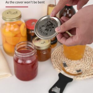 CYDW Mason Jar Opener Tool with Soft Touch Handle, No Lid Dents or Damage, Can Opener Manual Multi-Purpose, Easy Twist Manual Handheld Top Remover, Canning Supplies, Bottle Opener, Made for Lifetime