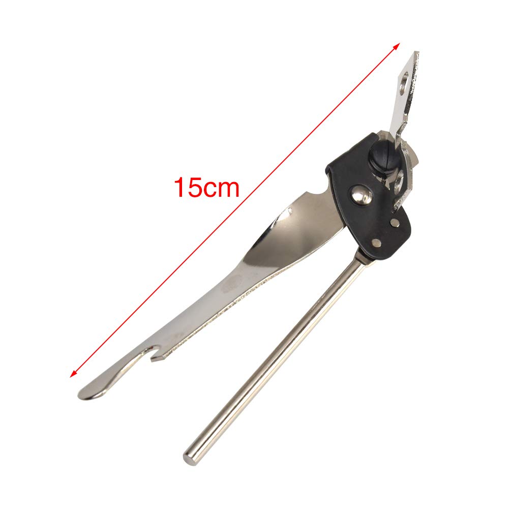 Butterfly Can Opener, Stainless Steel Manual Multipurpose Can Opener, Hardened Blades Can Opener, Kitchen Tool, for Kitchen Camping(size:length 15cm)