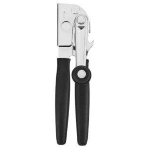 eaglist commercial can opener – stainless steel can opener manual heavy duty – premium hand held can opener with bottle opener – ergonomic non-slip grip – food grade hand crank industrial can opener