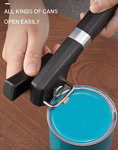 Tourvee Safe Cutting Bottle Opener for Kitchen and Restaurant - Handheld Bottle Opener, Manual, Smooth Edge; Food grade stainless steel bottle opener (black)