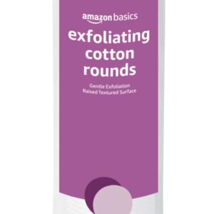 Amazon Basics Exfoliating Cotton Rounds, 100 Count (Pack of 1)