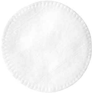 ForPro Professional Collection Pure & Natural Stitched Cotton Rounds for Face, 100% Pure Cotton Makeup Remover Pads, Hypoallergenic, Lint-Free, Vegan & Cruelty-Free, Pack of 4-100 Cotton Pads