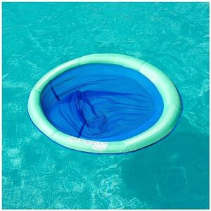 SwimWays Spring Float Papasan Pool Lounger for Swimming Pool, Inflatable Pool Floats Adult with Fast Inflation for Ages 15 & Up, Aqua