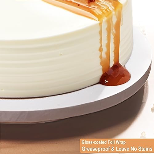 BOARDS+ 9 Pack Cake Drums in 3 Sizes (8, 10, 12 Inch) & in 3 Colors (White, Black, Gold) | 1/2" Thick Cake Board Rounds, Sturdy & Greaseproof | Free Prop Up Tools | Perfect for Heavy/Tiered Cakes