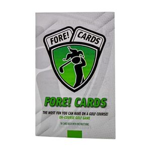 Fore! Cards On-Course Golf Game | Fun Interactive Golf Game | Spice Up Your Next Round | 50 Card Deck Makes Every Hole a Different Challenge | Perfect for Any Golfer