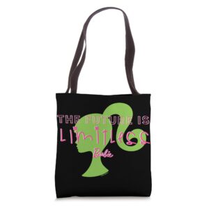 barbie - future is limitless head logo tote bag