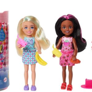 Barbie Color Reveal Small Doll & Accessories, Picnic Series, 6 Surprises, 1 Chelsea Doll (Styles May Vary)