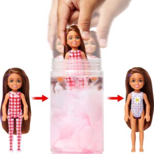 Barbie Color Reveal Small Doll & Accessories, Picnic Series, 6 Surprises, 1 Chelsea Doll (Styles May Vary)