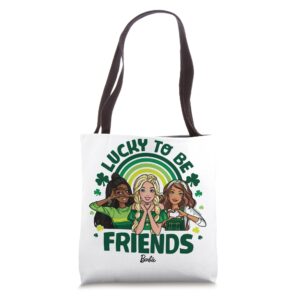 barbie - st. patrick's day lucky to be friends group tote bag